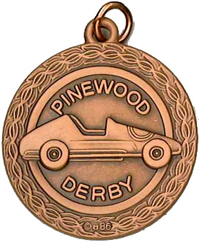 Pinewood Derby Car Medal